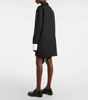 Plan C Wool-blend Mini Dress