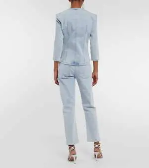 Isabel Marant Vanio Bleached Denim Top