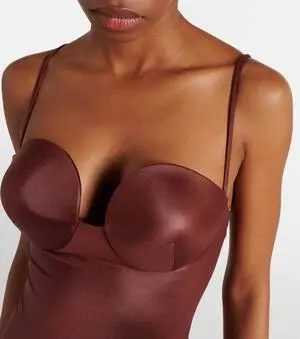 Magda Butrym Strapless Bustier Swimsuit