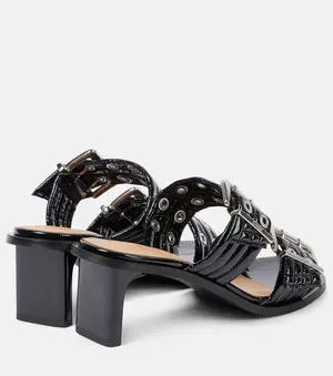 GANNI Quilted Mules