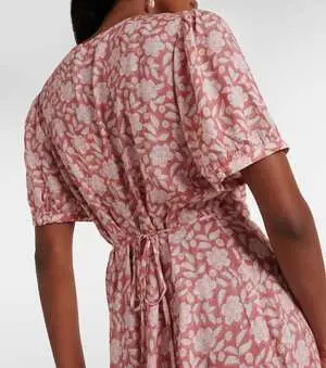 Rixo Katrina Floral Midi Dress