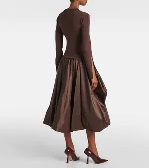 Simkhai Kenlie Gathered Midi Dress