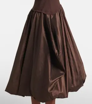 Simkhai Kenlie Gathered Midi Dress