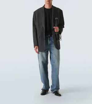 Saint Laurent Cassandre Cotton-blend Pique T-shirt