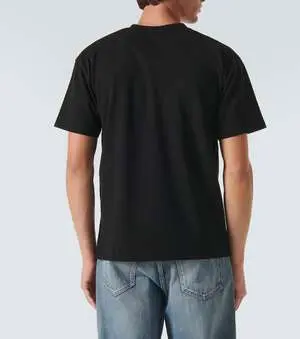 Saint Laurent Cassandre Cotton-blend Pique T-shirt