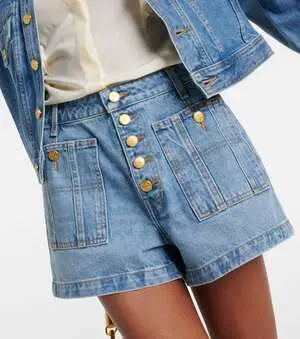 Ulla Johnson High-rise Denim Shorts