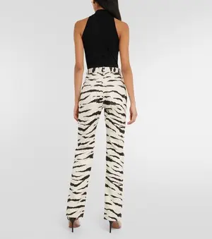Alaïa Zebra Print Jeans
