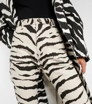 Alaïa Zebra Print Jeans