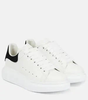 Alexander McQueen Oversized Leather Sneakers - White