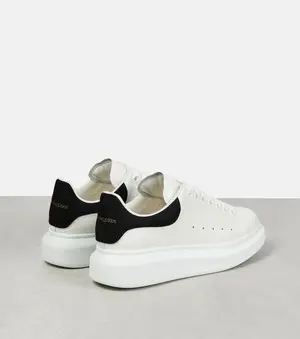 Alexander McQueen Oversized Leather Sneakers - White