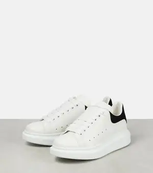 Alexander McQueen Oversized Leather Sneakers - White