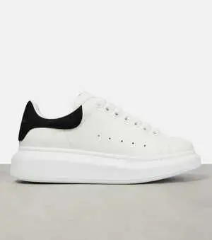 Alexander McQueen Oversized Leather Sneakers - White