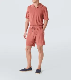 Frescobol Carioca Cotton-blend Terry Shorts
