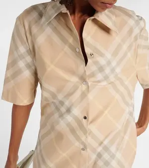 Burberry Check Cotton Shirt Dress