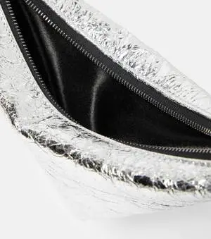 Amina Muaddi Cameron Mini Leather Shoulder Bag