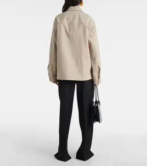 JIL SANDER Virgin Wool Overshirt - Beige