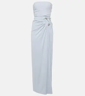 Simkhai Emma Draped Bustier Gown