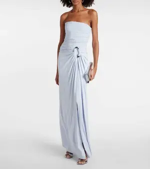 Simkhai Emma Draped Bustier Gown