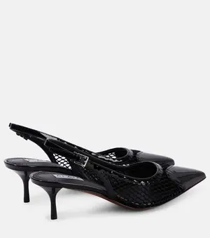 Alaïa Patent Leather Slingback Pumps