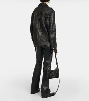 Acne Studios Linor Oversized Leather Jacket