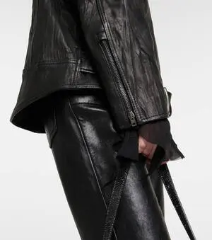 Acne Studios Linor Oversized Leather Jacket