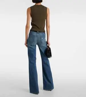 NILI LOTAN May Cashmere Sweater Vest - Green