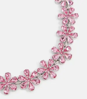 Amina Muaddi Crystal-embellished Choker