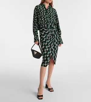 Diane Von Furstenberg Willow Printed Skirt
