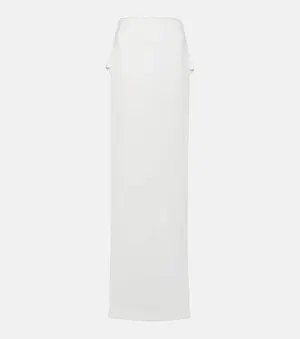 MONOT Side-slit Maxi Skirt - White