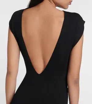JIL SANDER Virgin Wool Midi Dress