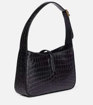 Saint Laurent Le 5 A 7 Leather Shoulder Bag - Black
