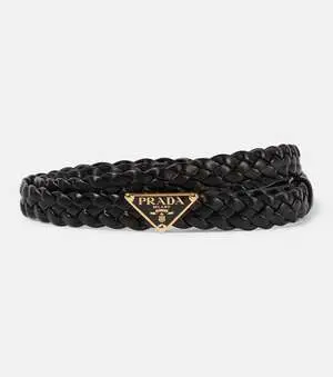 Prada Braided Leather Belt