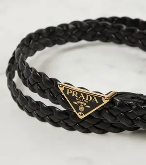 Prada Braided Leather Belt