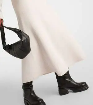 JOSEPH Ribbed-knit Wool-blend Midi Skirt