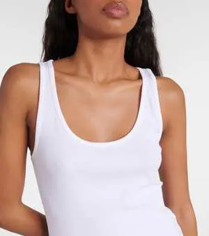 TOTEME Ribbed-knit Cotton-blend Tank Top