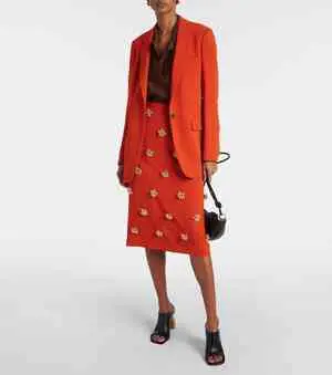 Dries Van Noten Crepe Blazer