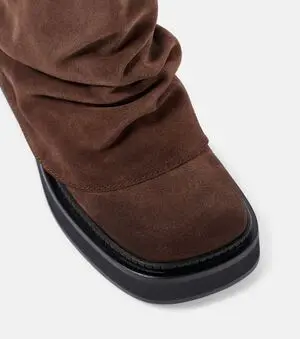 Attico Mini Robin Suede Ankle Boots