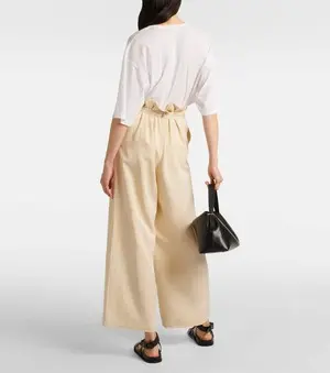 TOTEME High-rise Wide-leg Pants