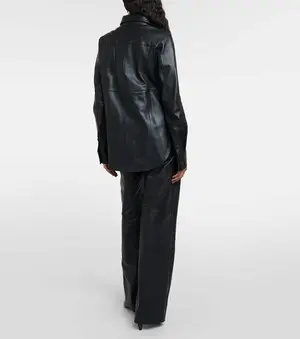 TOTEME Leather Overshirt