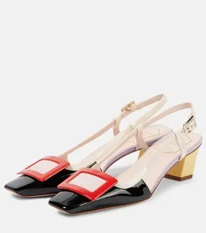 ROGER VIVIER Belle Vivier 45 Slingback Pumps - Multicoloured