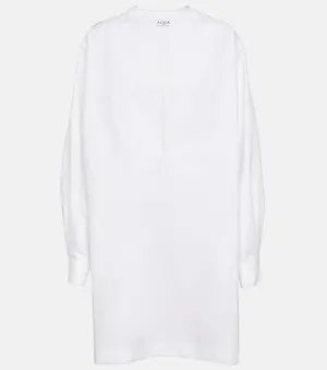 Alaïa Cotton Poplin Mini Dress