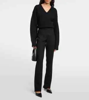 TOTEME High-rise Slim Suit Pants