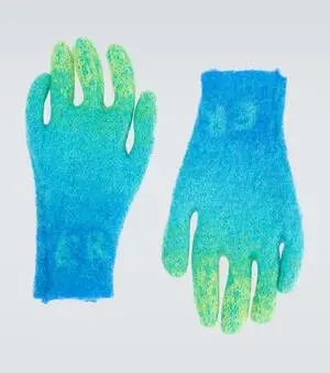 ERL Gradient Knitted Mohair-blend Gloves