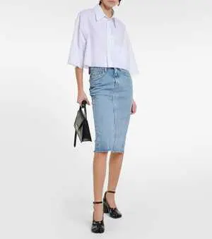 MAISON MARGIELA Denim Midi Skirt