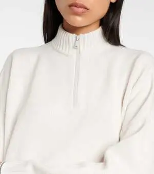 Brunello Cucinelli Wool, Cashmere, And Silk Half-zip Sweater