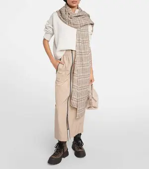 Brunello Cucinelli Wool, Cashmere, And Silk Half-zip Sweater