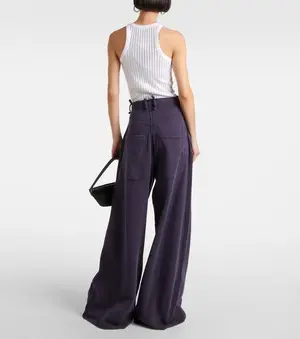 Attico High-rise Wide-leg Pants