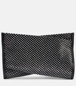 CHRISTIAN LOUBOUTIN Loubitwist Small Embellished Leather Clutch