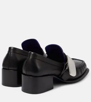 Burberry Leather Loafer Pumps