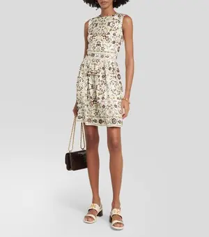 Tory Burch Printed Silk Mini Dress